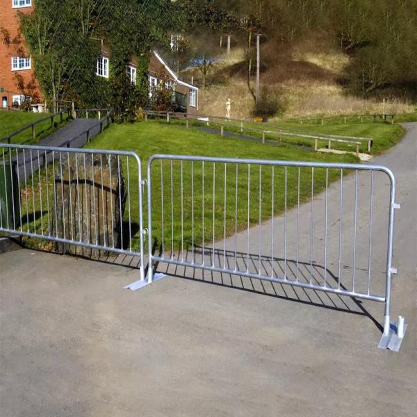 Quality Metal Pedestrian Used Crowd Control Barrier For Road Safety for sale