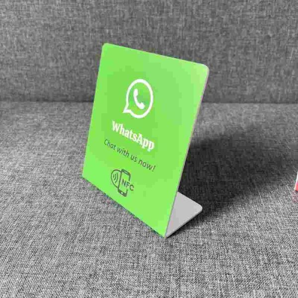 Quality Custom QR Code Chip Google Review Stands NFC Social Media Business Cards Google for sale