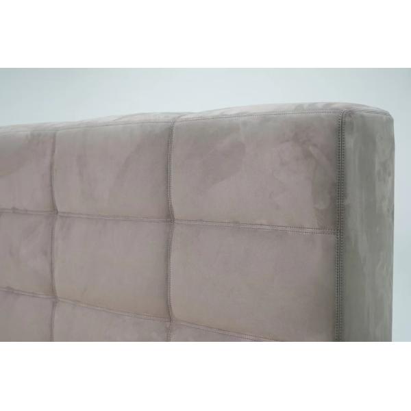 Quality Modern Italian Craftsmanship Luxury Fabric Bed With Leather Detailing for sale