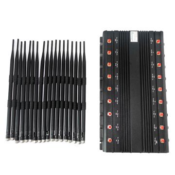 Quality 18 Channel Desktop RF Signal Jammer Cell Phone Signal Blocker Scrambler Isolator for sale