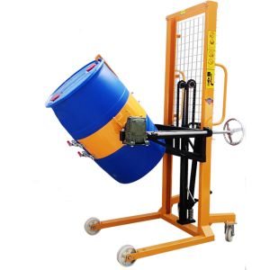 Quality Manual 1.5kwh 400KG Hydraulic Forklift Drum Tilter Equipment for sale