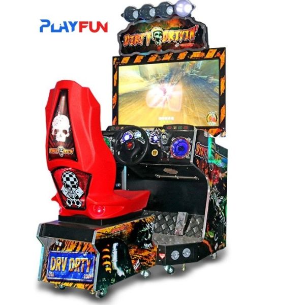 Quality 3D Video Coin Operated Dirty Driving Car Racing Arcade Game Machine For Game for sale
