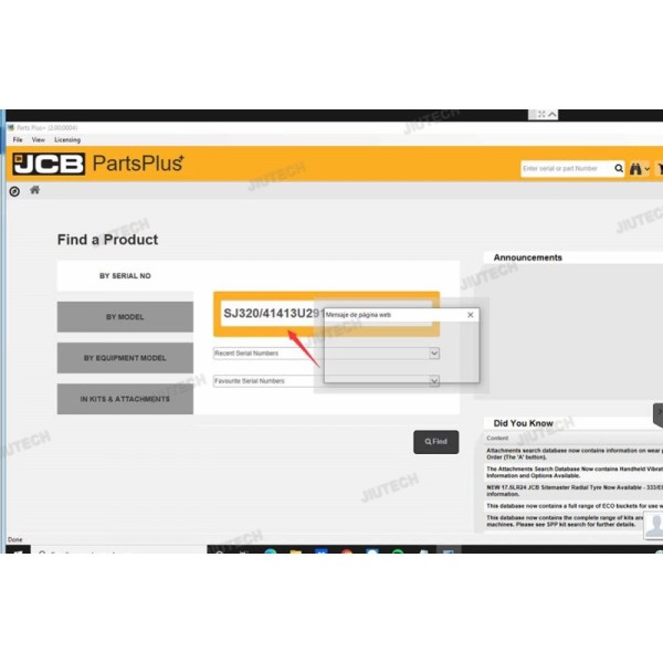 Quality Jcb Diagnostic Scanner Tool for sale