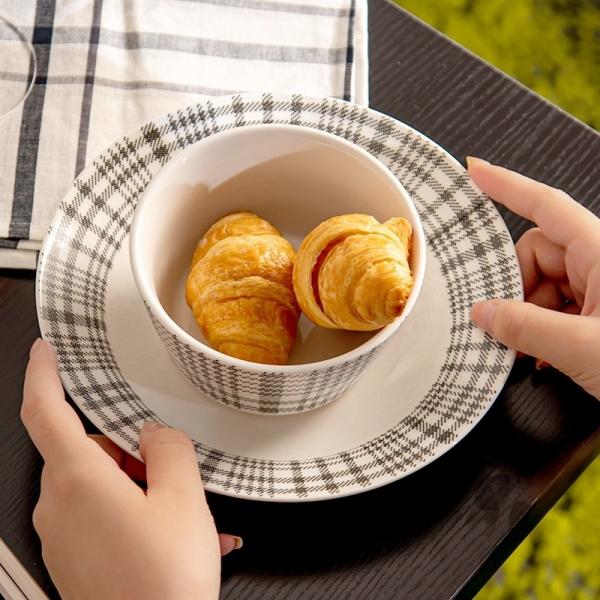 Quality Sustainable Fabric Pattern Dinnerware Set In Modern Nordic Style For Luxury for sale