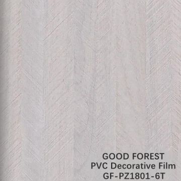 Quality Decorative PVC Film For Furniture Cloth Grain Type Good Flowability for sale