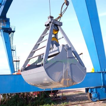 Quality Customized Mechanical 2 Rope Clamshell Grab Bucket for sale