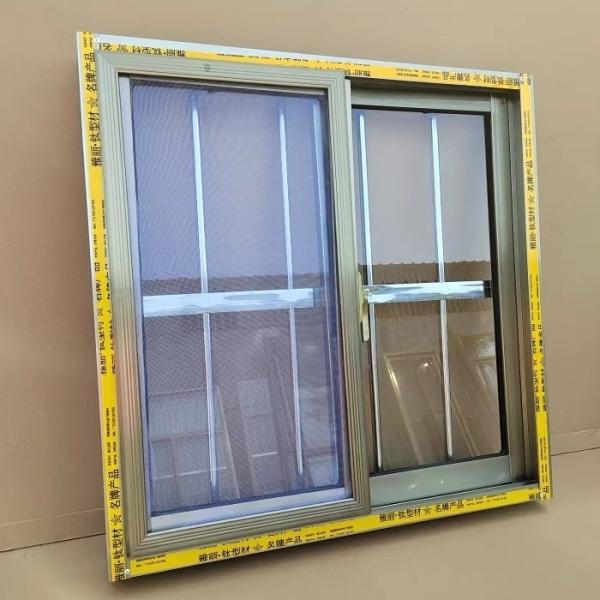Quality Anti-Theft Folding Screen Aluminum Alloy Push-Pull Sliding Windows with Nylon for sale