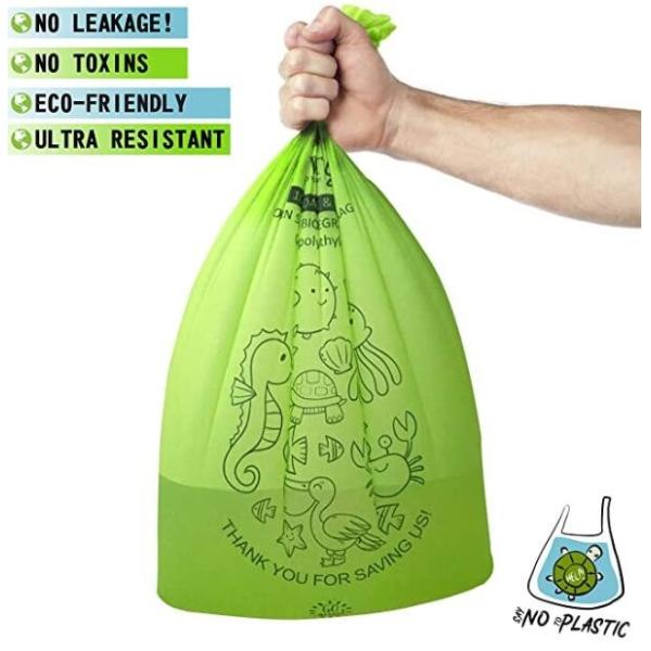 Quality biodegradable product, bio bag, biodegradable custom logo print, Carrier Punch Hole Handle Shopping Plastic Die Cut Bag for sale