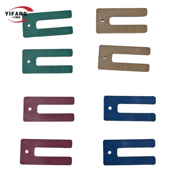 Quality 75mm U Type Plastic Packer For Window Plastic Shim Horseshoe Shape Window Packers For Doors And Windows for sale