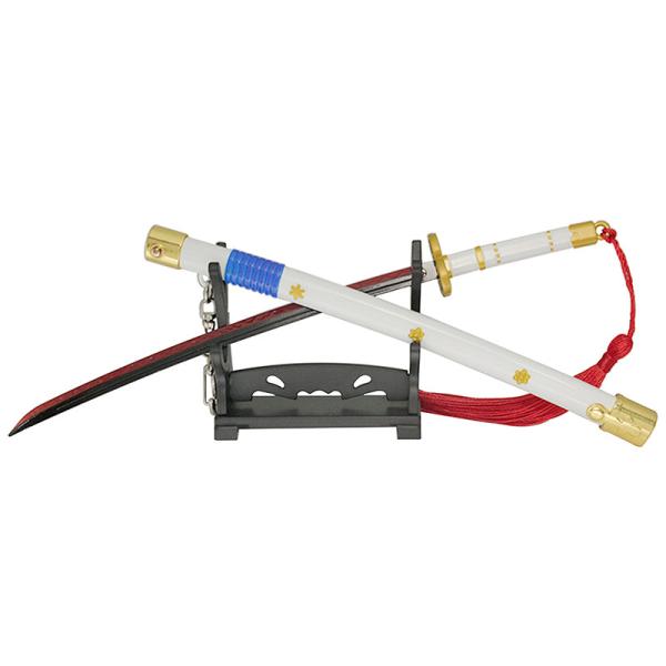 Quality One Piece Ame No Habakiri Zinc Alloy Automatic Elasitc Moving Sword for sale