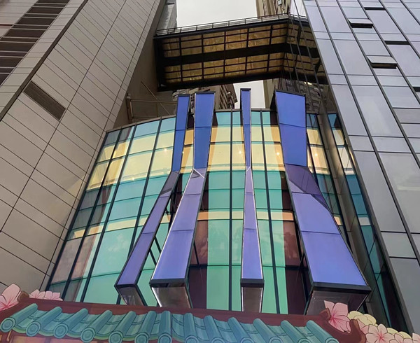 Quality Customized Size Dichroic Glass , 10mm Laminated Glass for sale