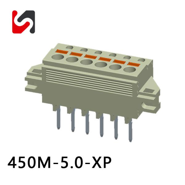 Quality SHANYE BRAND SHSY450M-5.0 5.0mm pitch phoenix spring loaded terminal connector hot sale for sale