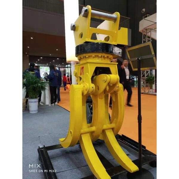 Quality Heavy Duty Q355B Excavator Log Grapple For Wood/Tree/Tock Grabbing 2-40 Ton for sale