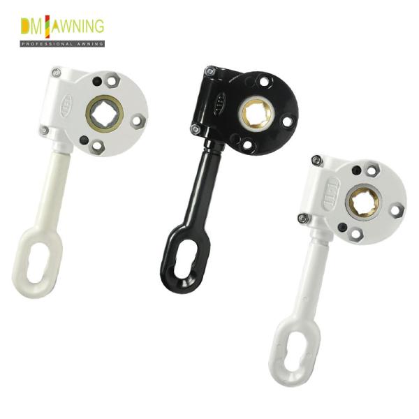 Quality Chinese Aluminium Gear Box White Retractable Awning Gearbox Hardware for sale