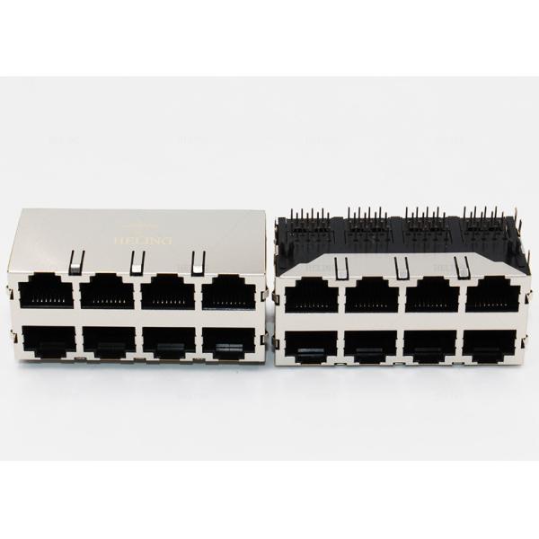 Quality Tab Up Female Lan SMT Connector , Low Profile RJ45 Waterproof Connector for sale