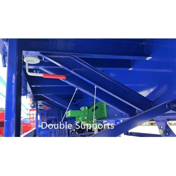 Quality 3-Axle Flatbed Semi-Trailer Steel Container Skeleton Truck Trailer for sale