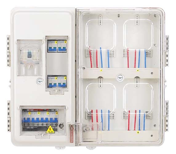 Quality Customized Size Single Phase Meter Box , Small Flush Fitted Electric Meter Box for sale