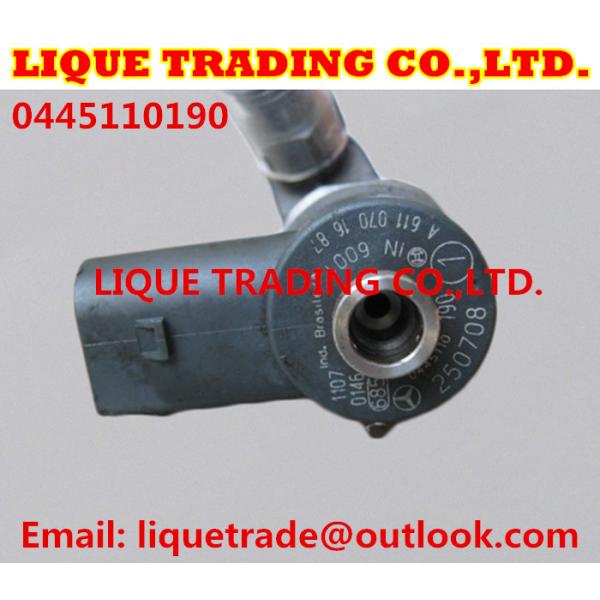 Quality BOSCH Original Common Rail Injector 0445110190 0445110189 for Mercedes Benz A6110701487 A6110701687 for sale
