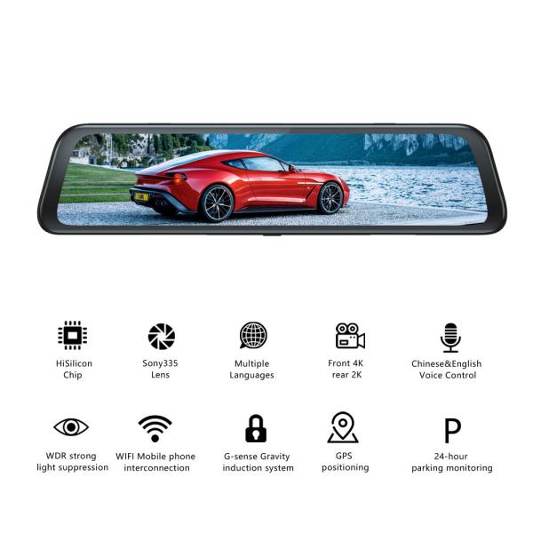 Quality ODM SONY335 DVR Car Dashboard Camera 4K With GPS for sale