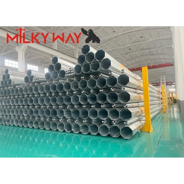 Quality 50ft Galvanized Octagonal Mono Pole Tower for Communication Distribution for sale