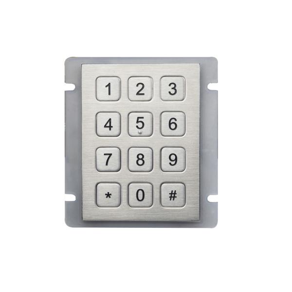 Quality Antibacterial Washable Metal Industrial Keypad 4x4 Atm Machine Keypad for sale