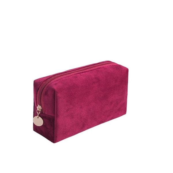 Quality Soft-loop Style Velvet Pouch Bag for Custom Makeup and Personalised Bridesmaid Gifts for sale