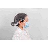 Quality Breathable Disposable Nylon Hairnet For Free Size Workwear Nylon Cap for sale