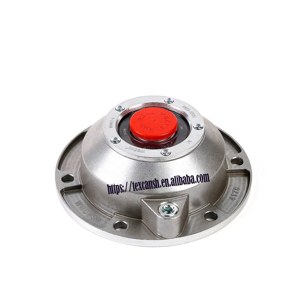 Quality T1-4176 Oil Hubcap for Steer Axle WGCVS TEXCAN STEMCO HUB CAP Aluminium 6 Bolt for sale