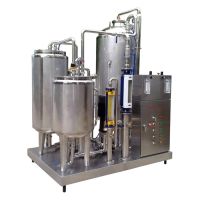 Quality 2000L/H Fully Automatic 3 Tank Carbonated Drinks Mixing Machine with 99.9% CO2 for sale