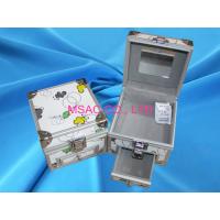 Quality Durable Aluminium Cosmetic Case Professional Makeup Box Gary Lining Inside for sale