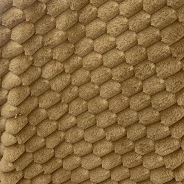 Quality Thick Fur Fluffy Fabric Material For Sewing Brown Fluffy Material for sale