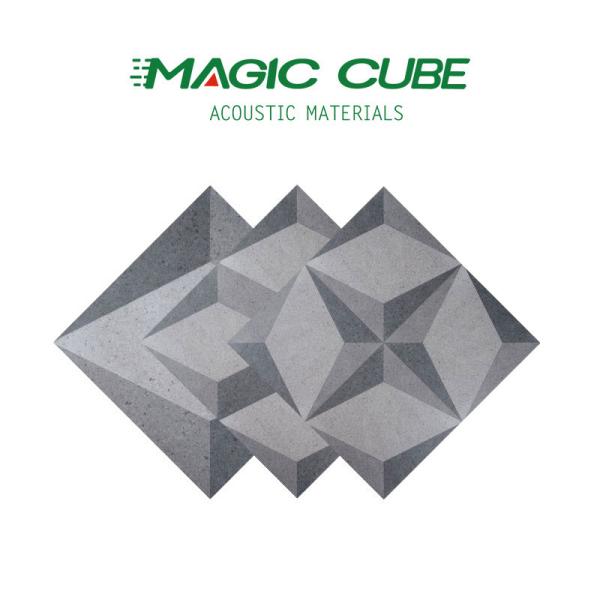 Quality Square Edge Hexagon PET 3D Acoustic Panel Soundproof For Educational Facilities for sale
