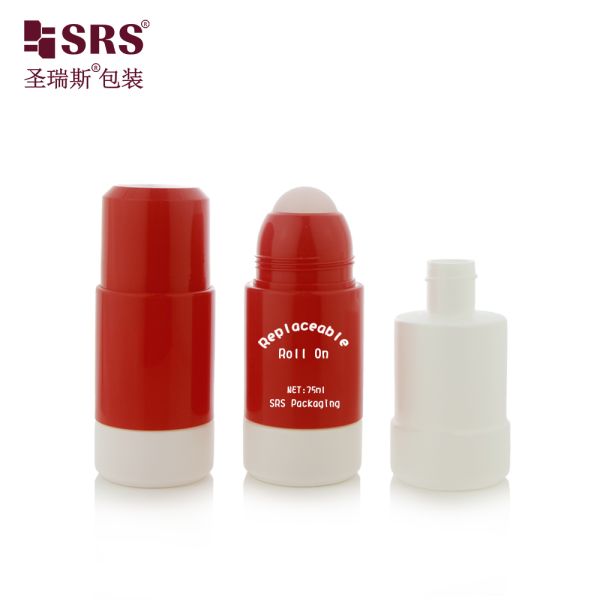 Quality RPPE 50ml 75ml RPPE Replaceable Plastic Rollerball Containers Ideal for Daily for sale