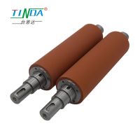 Quality Industrial Grade Heating Rubber Coated Steel Rollers Rubber Roller OEM for sale