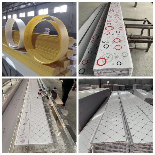Quality High Glossy PVC Wall Decorative Panel 250mm Width Ceiling Board for sale