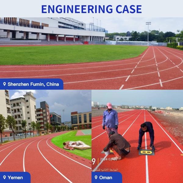 Quality Rubber Athletic Prefabricated Running Track Customized Flame Retardant for sale