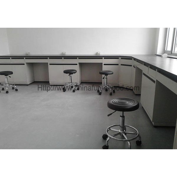 Quality Commercial Laboratory Wall Cabinets Multi Choice Worktops With Stool Chairs for sale