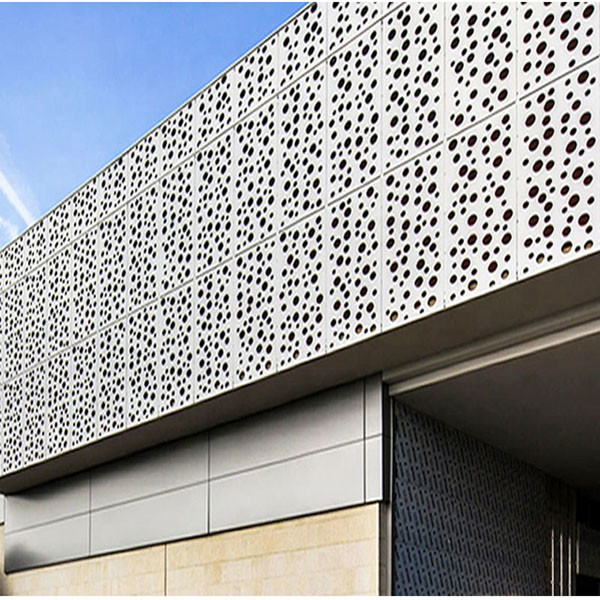 Cladding Aluminum Composite Curtain Wall Coating Perforated Exterior ...