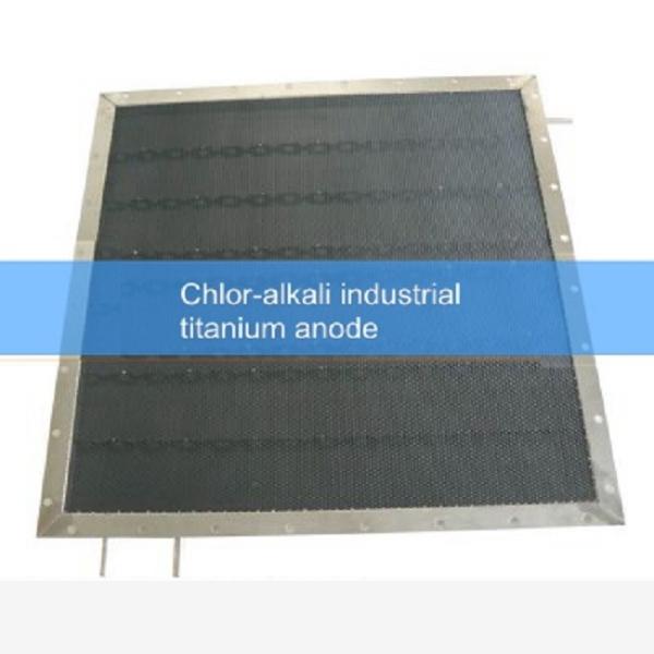 Quality Titanium Gr2 Electrode Plate 4um To 6um For Chlor Alkali Chloride Industry Anode for sale