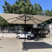 Quality Aluminum Frame Square Garden Umbrella with UV50 Protection and 280g Polyester for sale