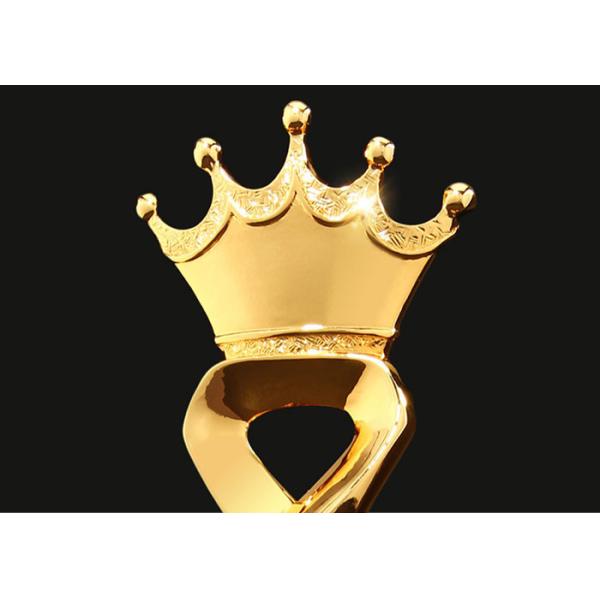 Quality 32cm Height Polyresin Trophy With Crown On The Top Custom Size & Color Available for sale
