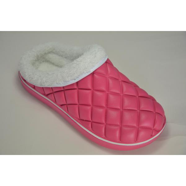 Quality Fuzzy Inside Eva Fur Lined Garden Clog Style Slippers for sale