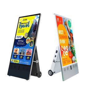 Quality 43 inch Outdoor Digital Signage Portable and Battery Powered for Effective for sale