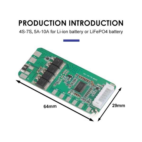 Quality PCM BMS For 18650 Battery Protection Board 5A-10A With Balance for sale