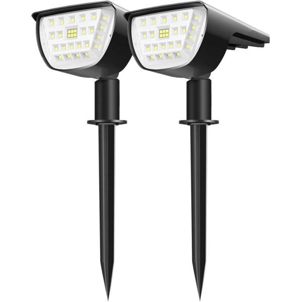Quality Outdoor ROHS IP67 300LM LED Solar Landscape Spotlights 3 Modes for sale