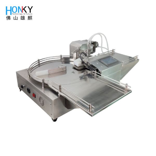 Quality Desktop 45 BPM Automatic Filling Machine With Round Bottle Feeder and High for sale