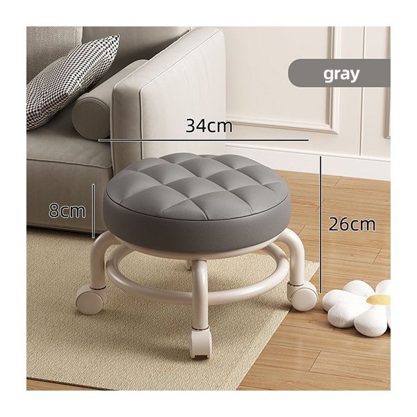 Quality 360° Swivel Caster High Load-Bearing Low Rolling Stool with Waterproof Stain-Resistant Surface for Flexible Movement for sale