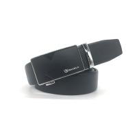 China Black 140cm Mens Genuine Leather Belt With Alloy Buckle factory