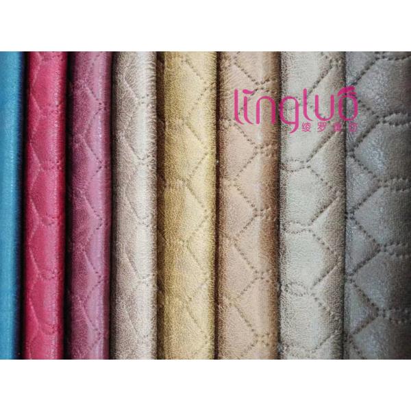 Quality Ultrasonic wave suede fabric for sale New design soft touch Tech Cloth Cover for sale