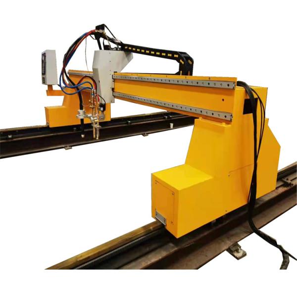 Quality LGK-63 CNC Oxy Plasma Cutting Machine 3000mmx8000mm Yellow for sale